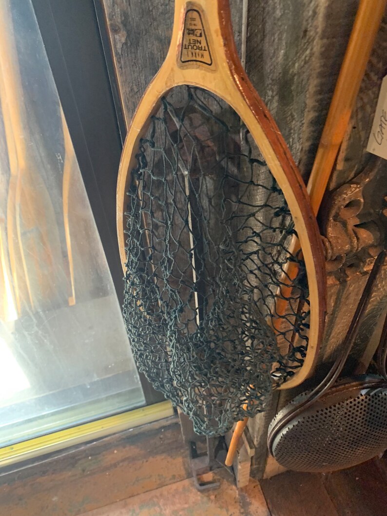 Vintage Fishing Net Approx 10 X 15 Inch Opening - Etsy