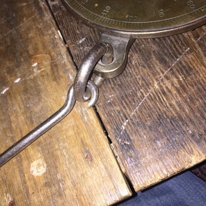 Antique SALTER'S 200lb Trade Spring Balance Scale With Hooks, No 20T ...