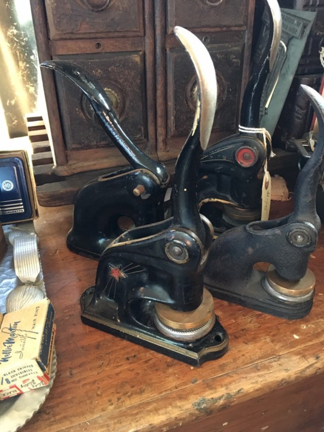 Antique Notary Stamp, Desk Decor Industrial Stamper, Works Great ...