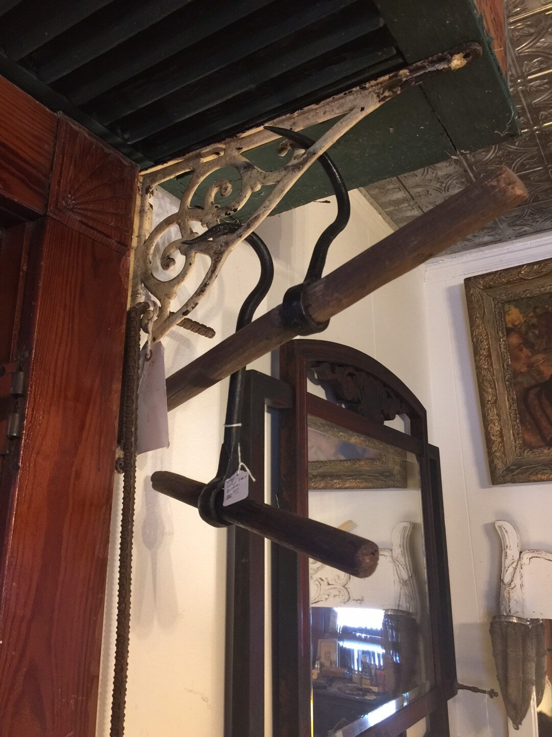 Antique Primitive Bailing/hay Hook, Cast Iron, Original Antique Hay ...
