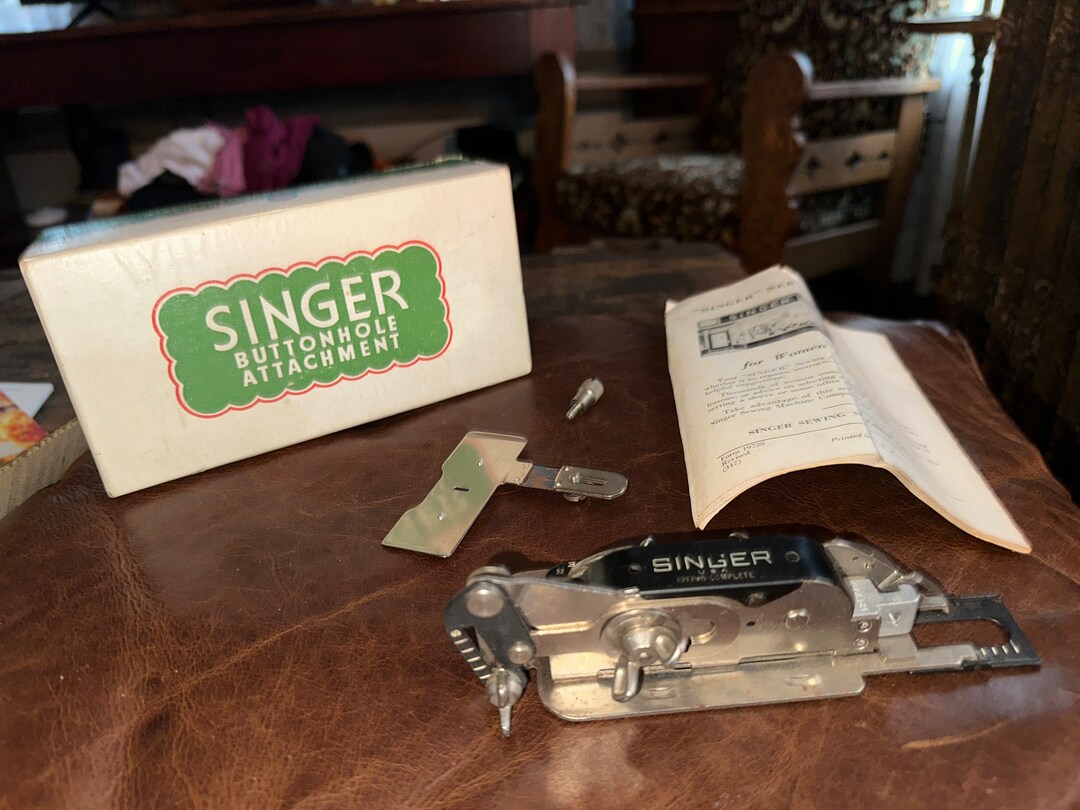 Singer Sewing Machine Buttonhole Attachment No121795 Singer Lock Stitch ...