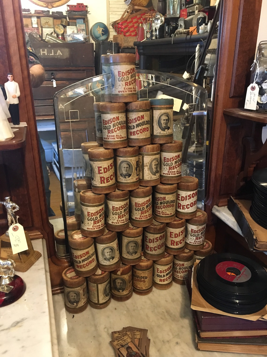 Early 1900's Thomas Edison Record Cylinder Case Only No | Etsy