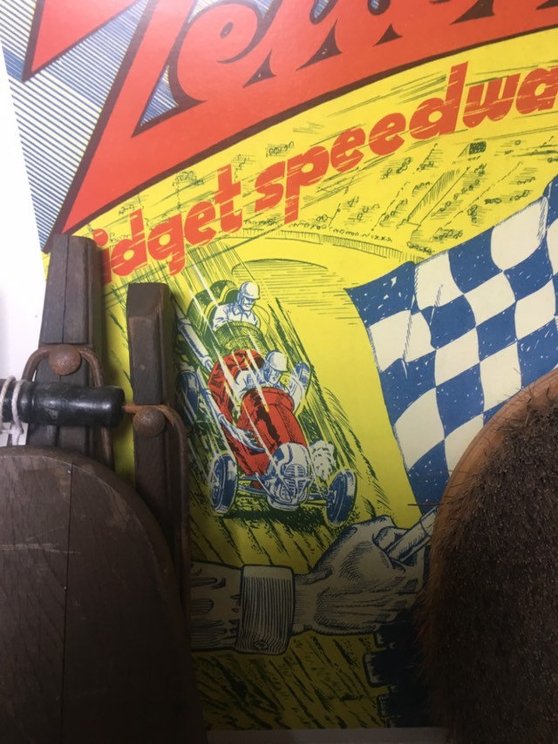 Vintage Midget Racing Poster Thick Cardboard Great Shape - Etsy