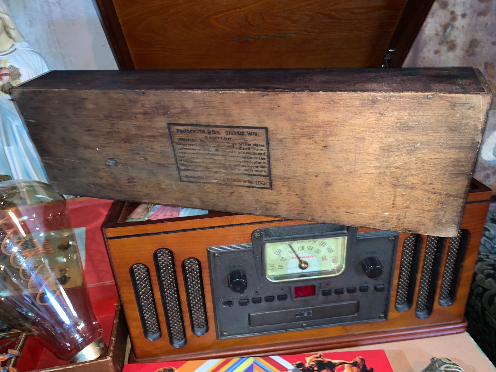Vintage Wooden Retail Display Cigar Box “throw-outs” 2.75x5.25x17.75 ...