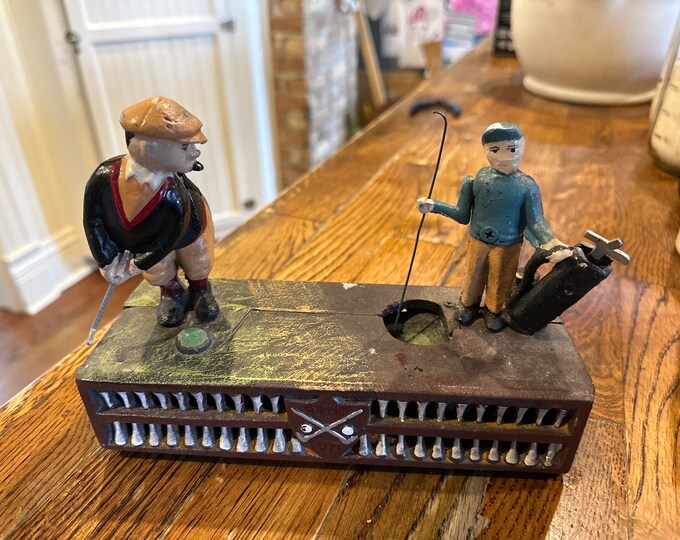 Bank, Golfer Making Putt, Cast Iron, Perfect for Your Loose Change - Etsy