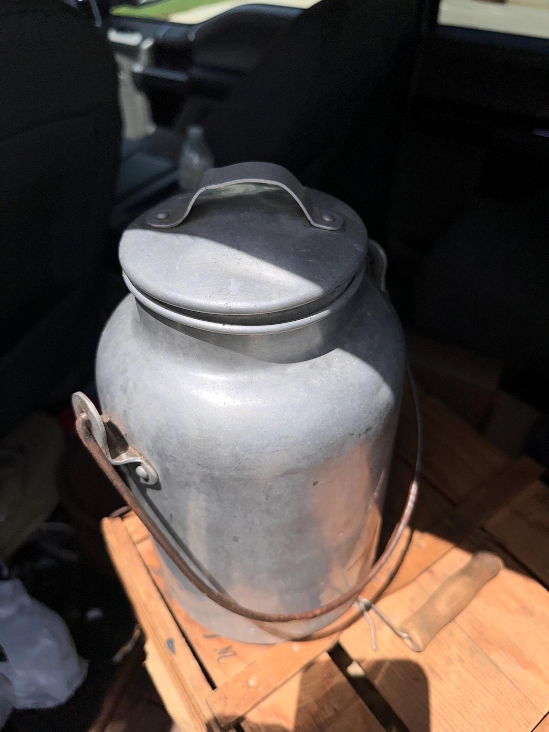 Vintage Dairy Farm Milk Can, Cream Can, With Handle and Lid - Etsy