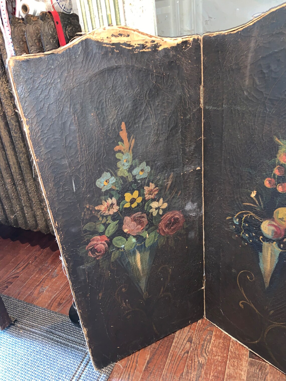 Antique Dressing Room Screen/divider Very Old and Very Cool - Etsy