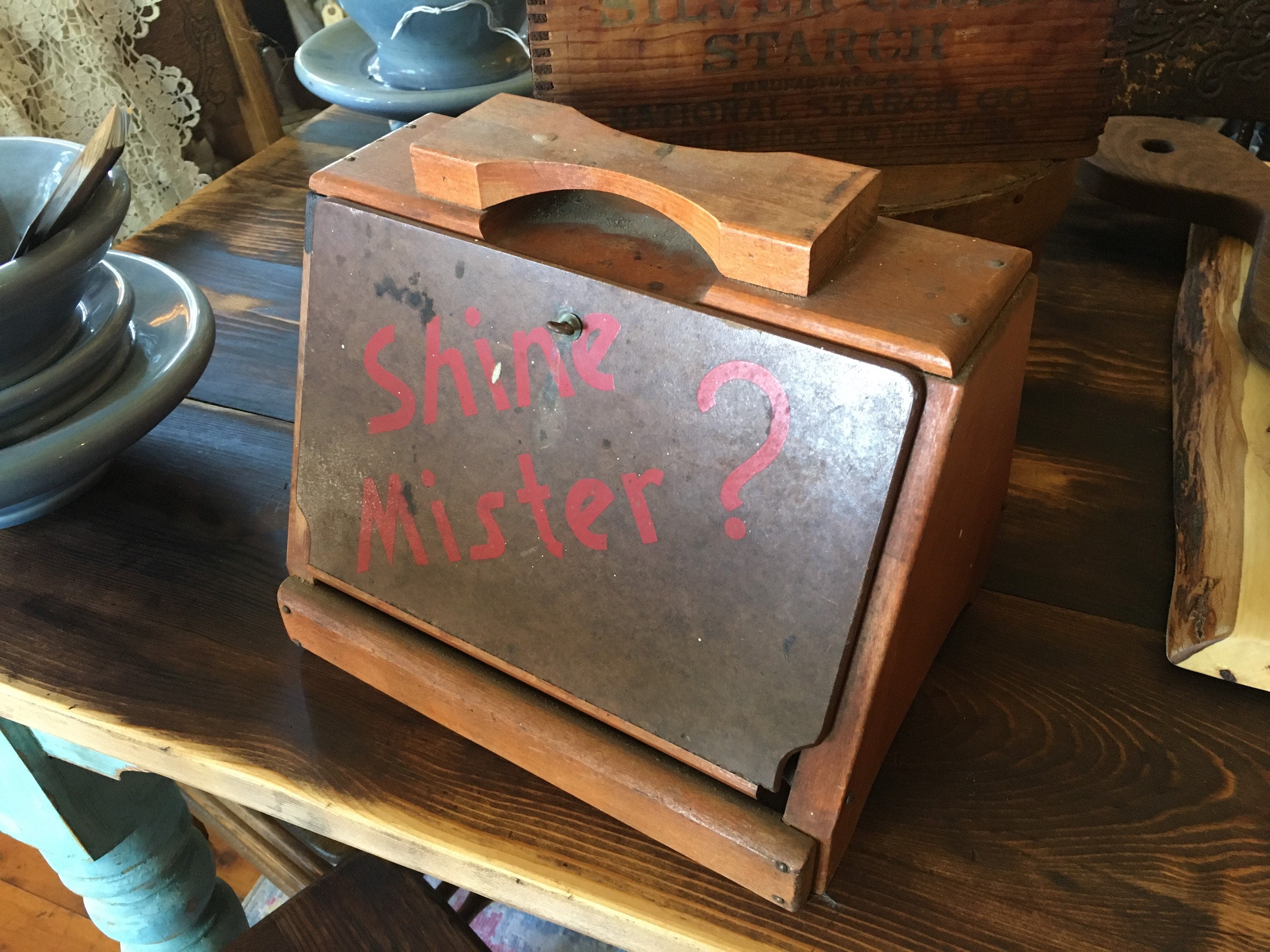 Antique Shoe Shine Foot Stool/kit, 1950’s, Use for Pedicure’s - Etsy