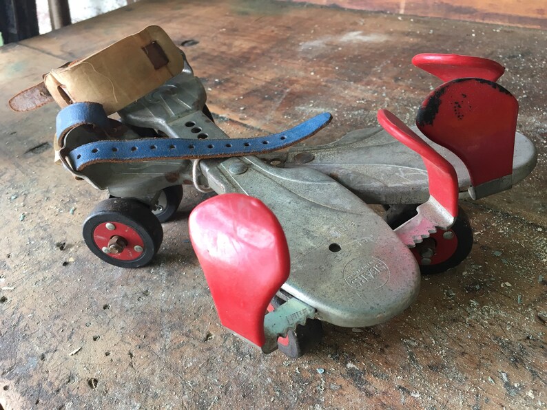 Vintage Sidewalk Metal Roller Skates Mid 50's Working | Etsy