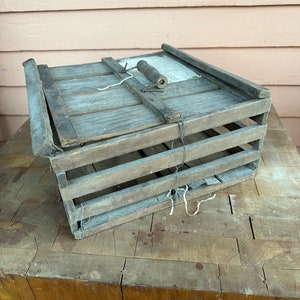 Primitive Early 1900's WOODEN EGG CRATE, Many Available, Listing is for ...