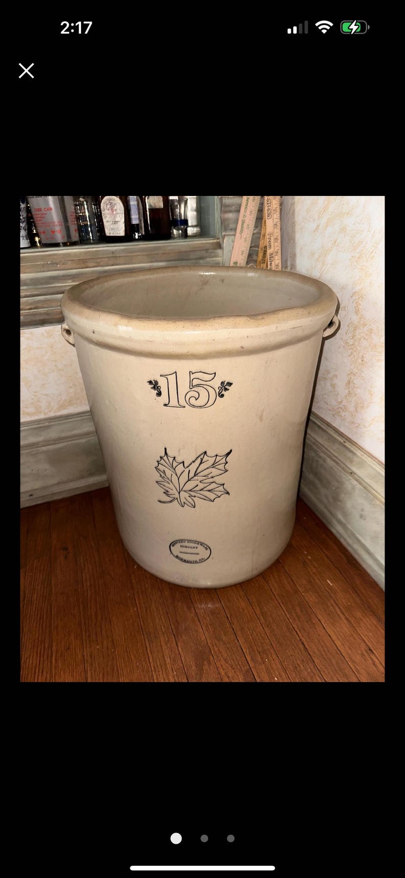 Antique 15 Gallon Crock, See Shipping Disclaimer in Description Area - Etsy
