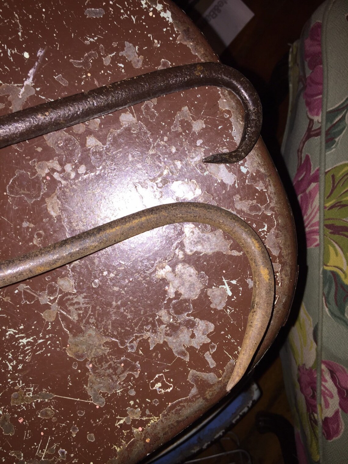 Antique Primitive Bailing/hay Hook, Cast Iron, Original Antique Hay ...