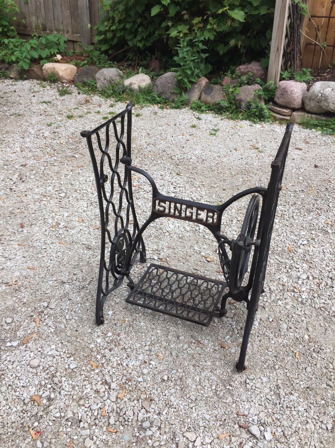 Antique Singer Mfg Co. Sewing Machine Cast Iron Base Only, Great Shape ...