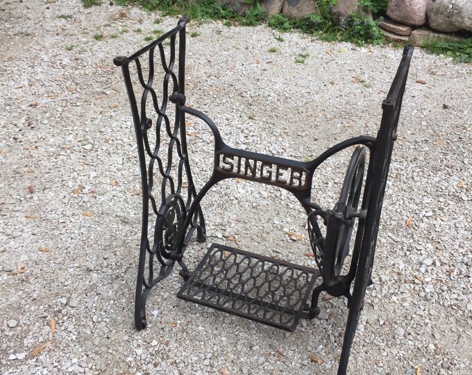 Antique Singer Mfg Co. Sewing Machine Cast Iron Base Only, Great Shape ...