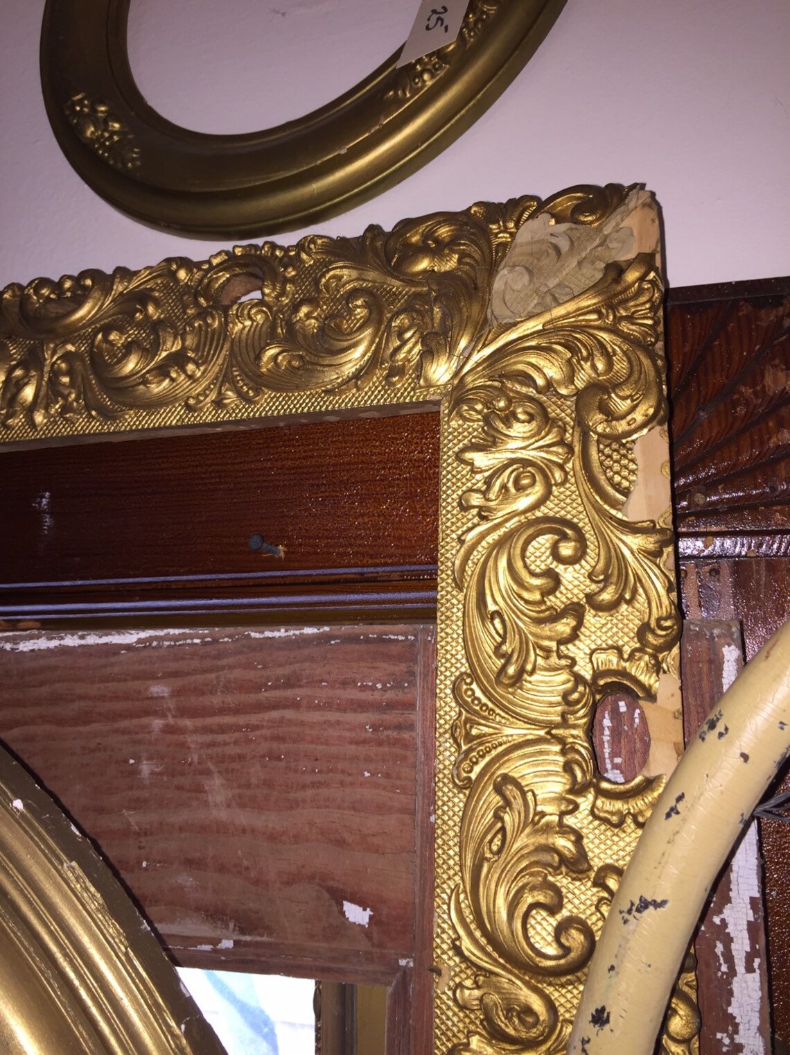 Antique Wood and Plaster Picture Frame Approx 48 Tall - Etsy