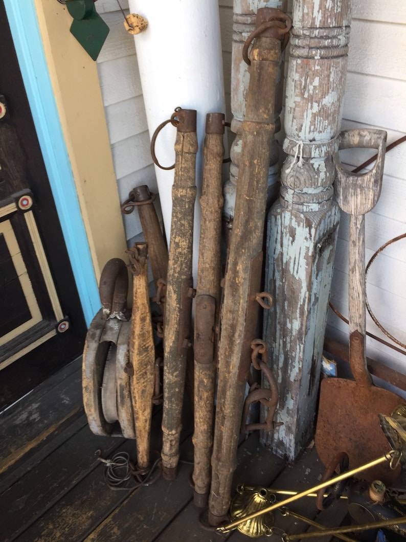 Antique Single Tree Horse Yoke Original Natural Wood, Old Wagon or Cart ...