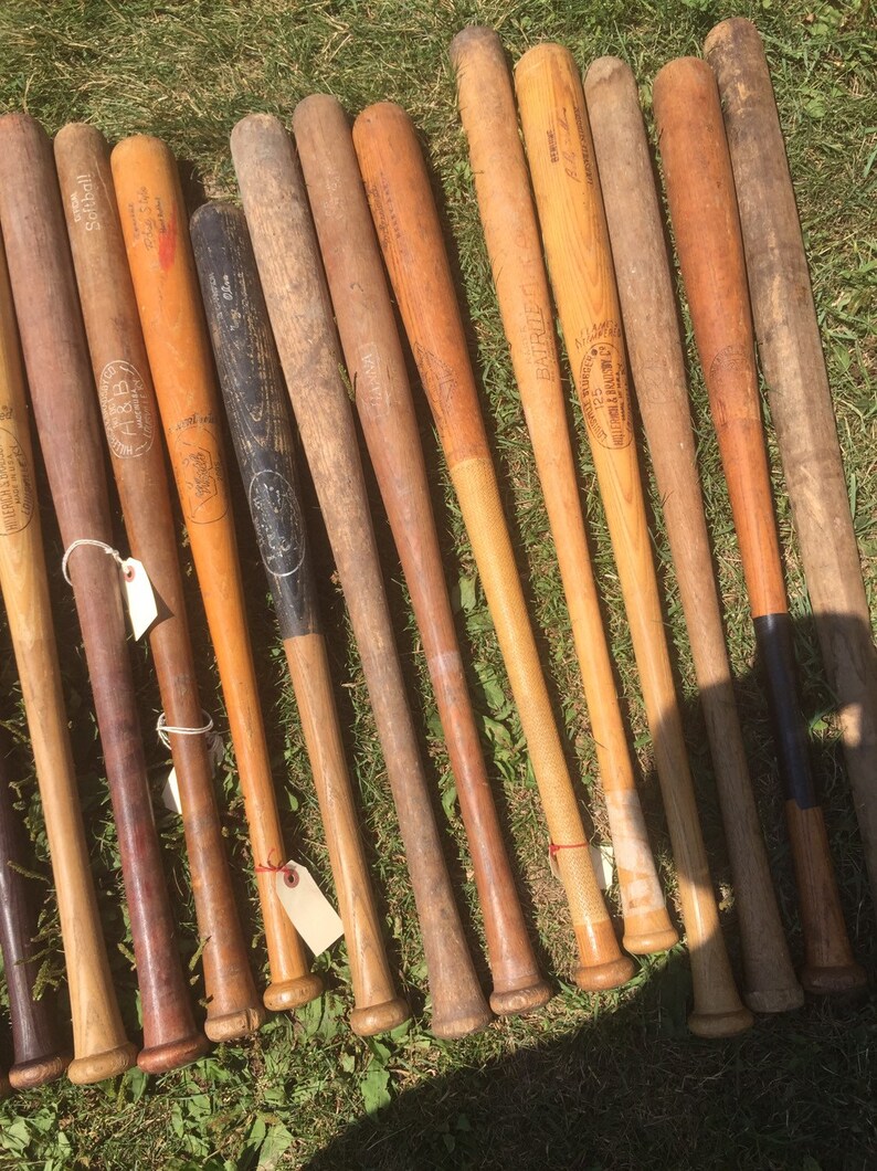 Set of 3 Vintage Baseball Bats Great for Kids Room Project or - Etsy