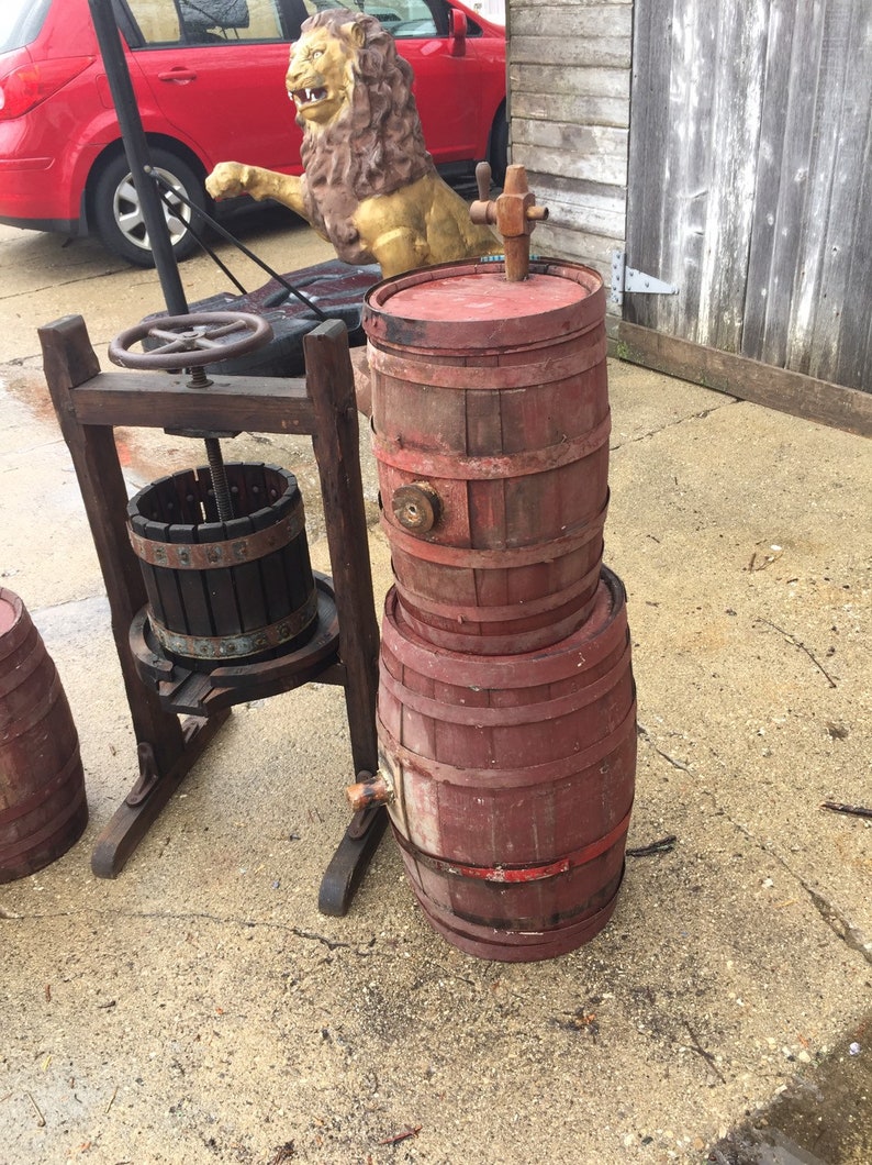 Primitive WOODEN BARREL From 1800's With Spout Hole | Etsy