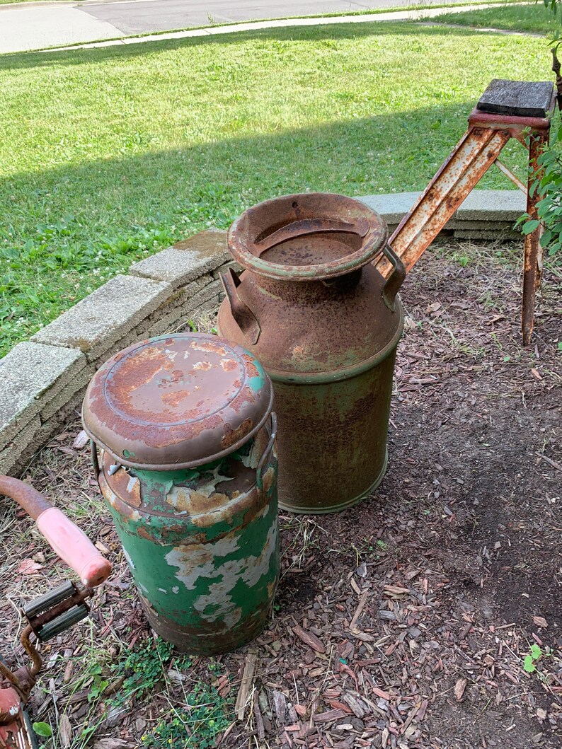 Vintage Palmer Square Dairy Farm Milk Can Cream Can with | Etsy