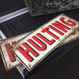 Antique 1930s Hulting Seed Sign, Rare, Measures 24 X 9, Listing is for ...