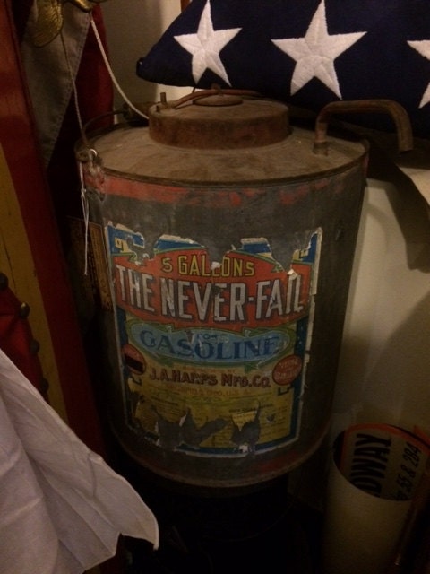 Rare Vintage the Never Fail Gasoline Can 5 Gallon J.A. Harps - Etsy