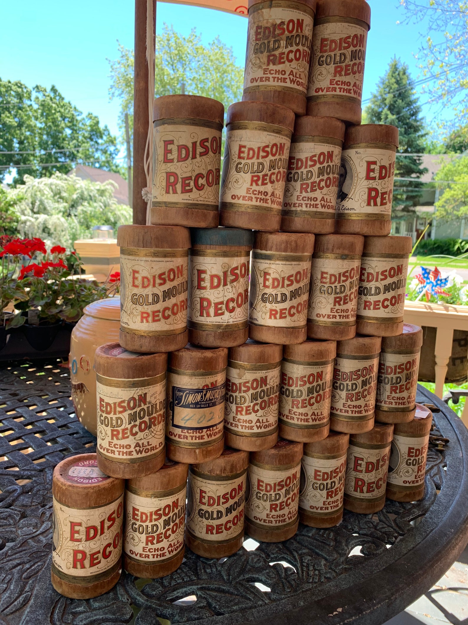 Early 1900's Thomas Edison Record Cylinder Case Only No | Etsy