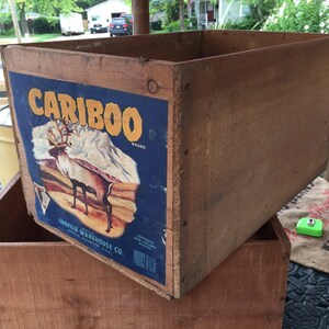 Cariboo Brand Apple Crate/box Wenoka Apples, Oroville Warehouse Co ...