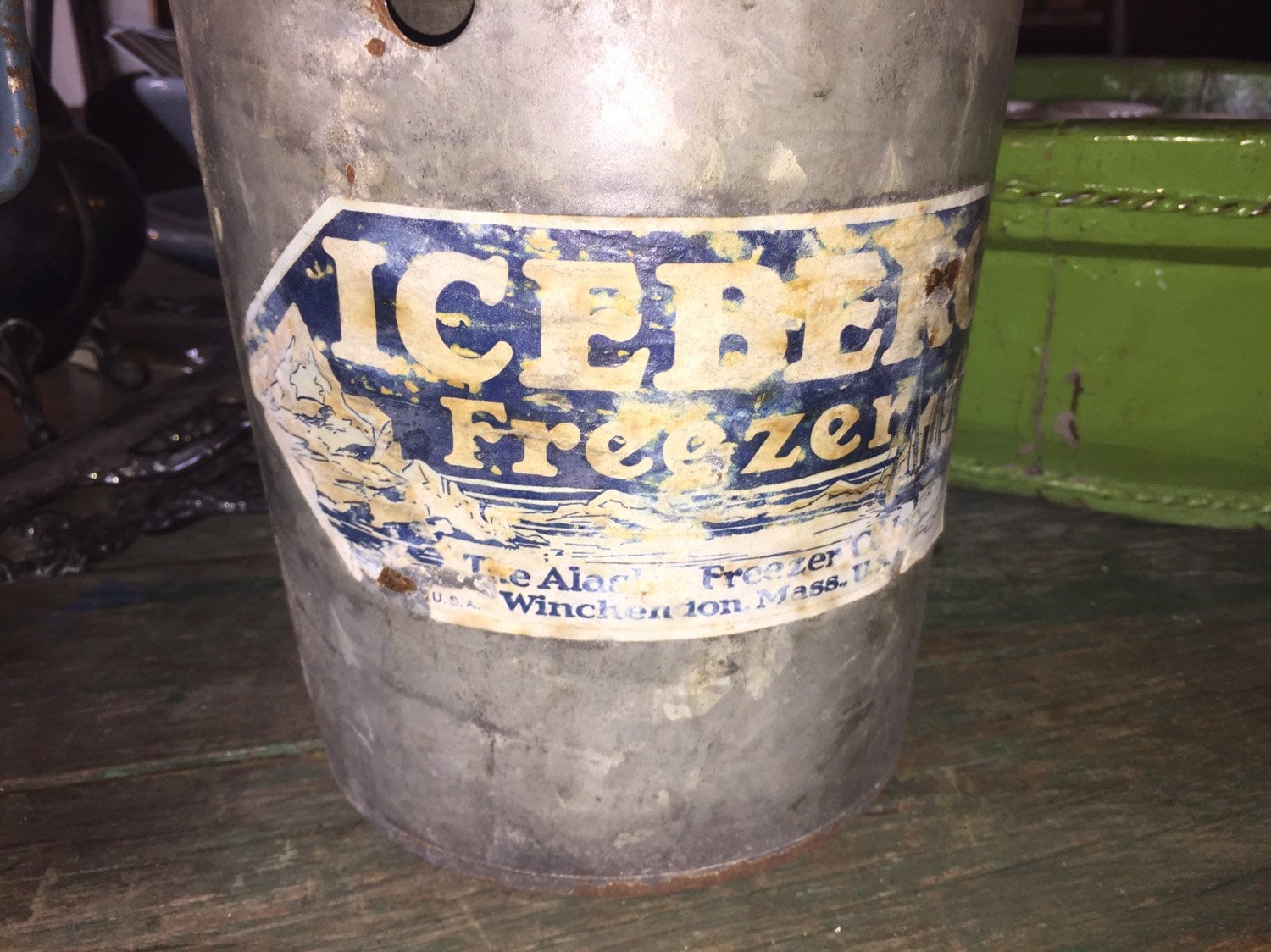 Antique Iceberg Freezer 2 Quart Hand Crank Ice Cream Maker - Etsy