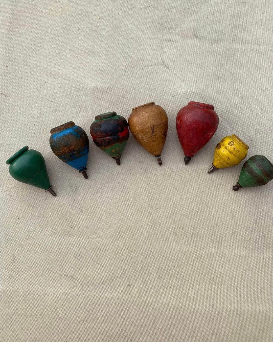 Vintage Wooden Spinning Top Works Fine Listing is for One - Etsy