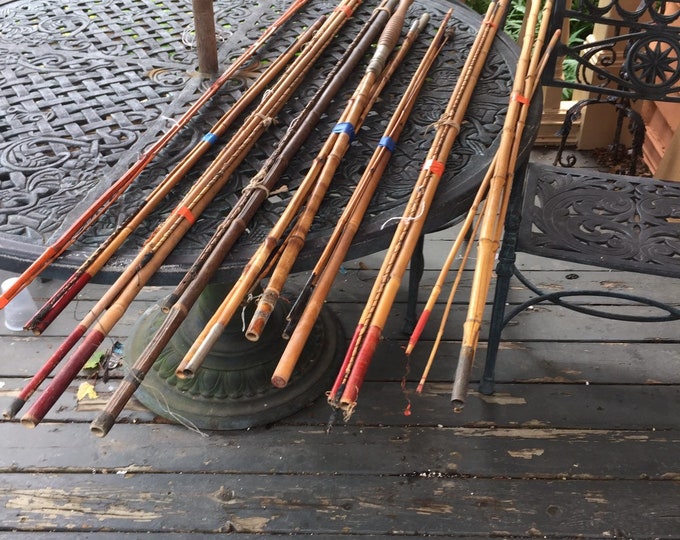 1930's Antique Bamboo Fishing Pole With Bobber and Lure - Etsy