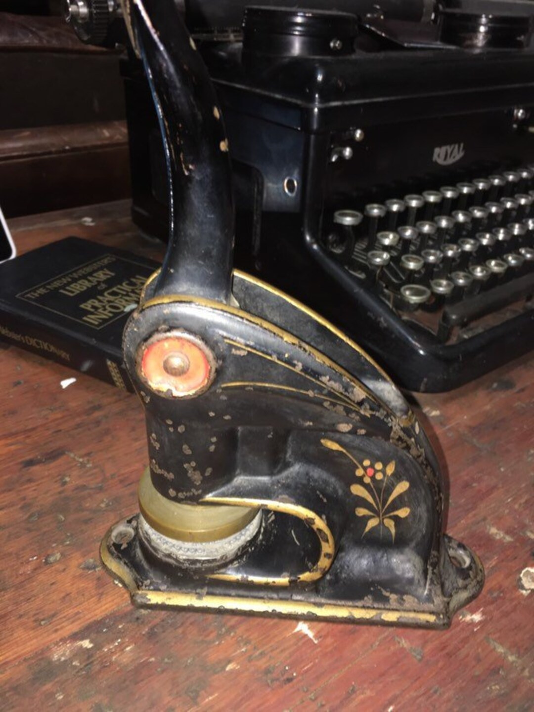 Antique Notary Stamp, Desk Decor Industrial Stamper, Works Great ...