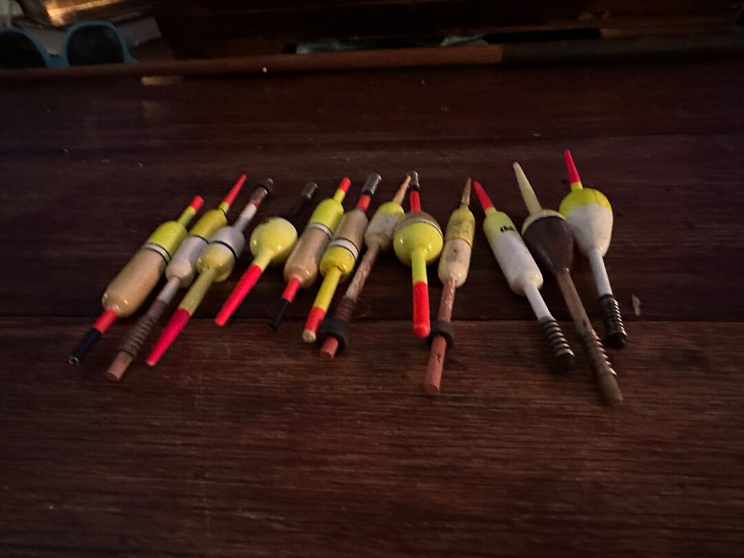 Vintage Set of 12 Fishing Bobbers From the 70s, Great Collection - Etsy