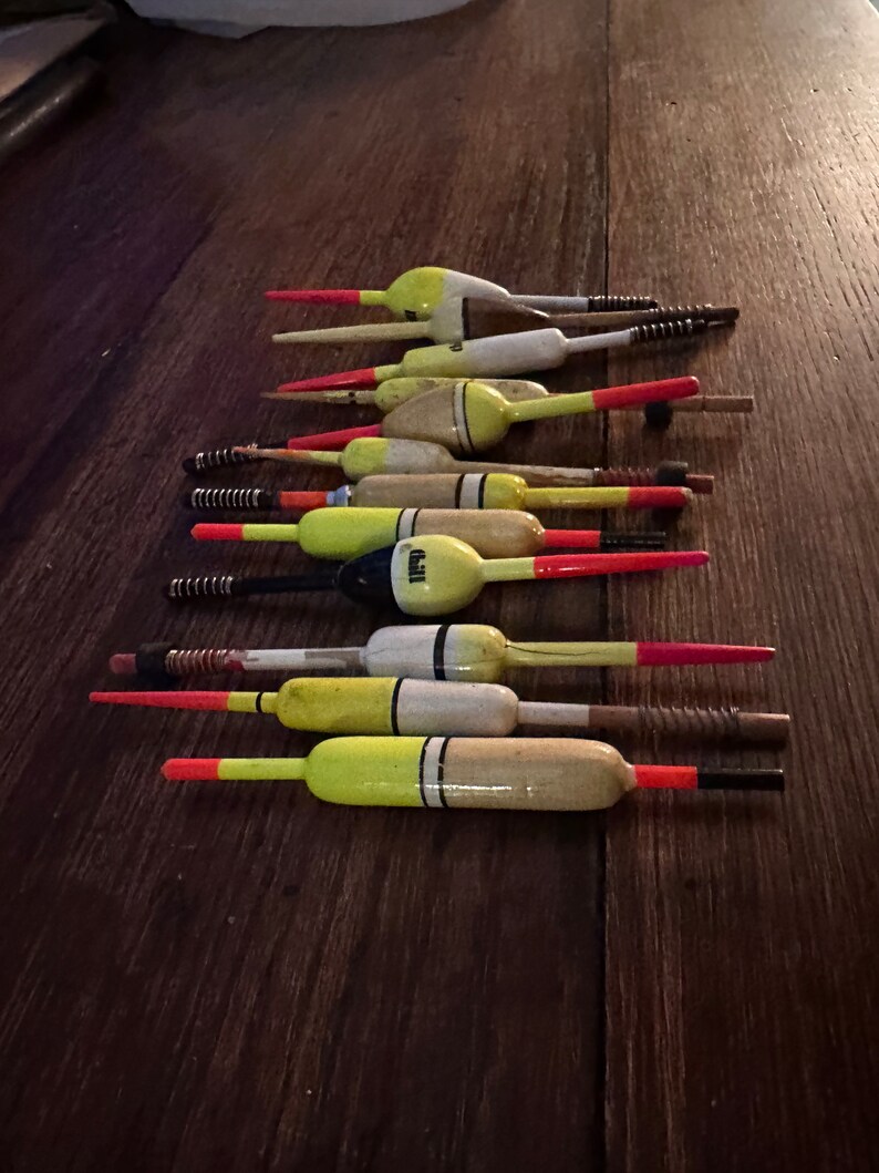 Vintage Set of 12 Fishing Bobbers From the 70s, Great Collection - Etsy