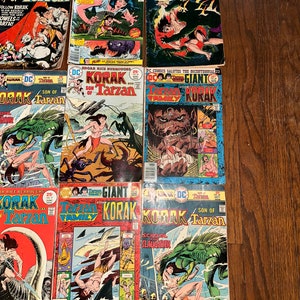 Vintage, Korak, Son of Tarzan Comics Lot of 21 See Pics for Condition ...