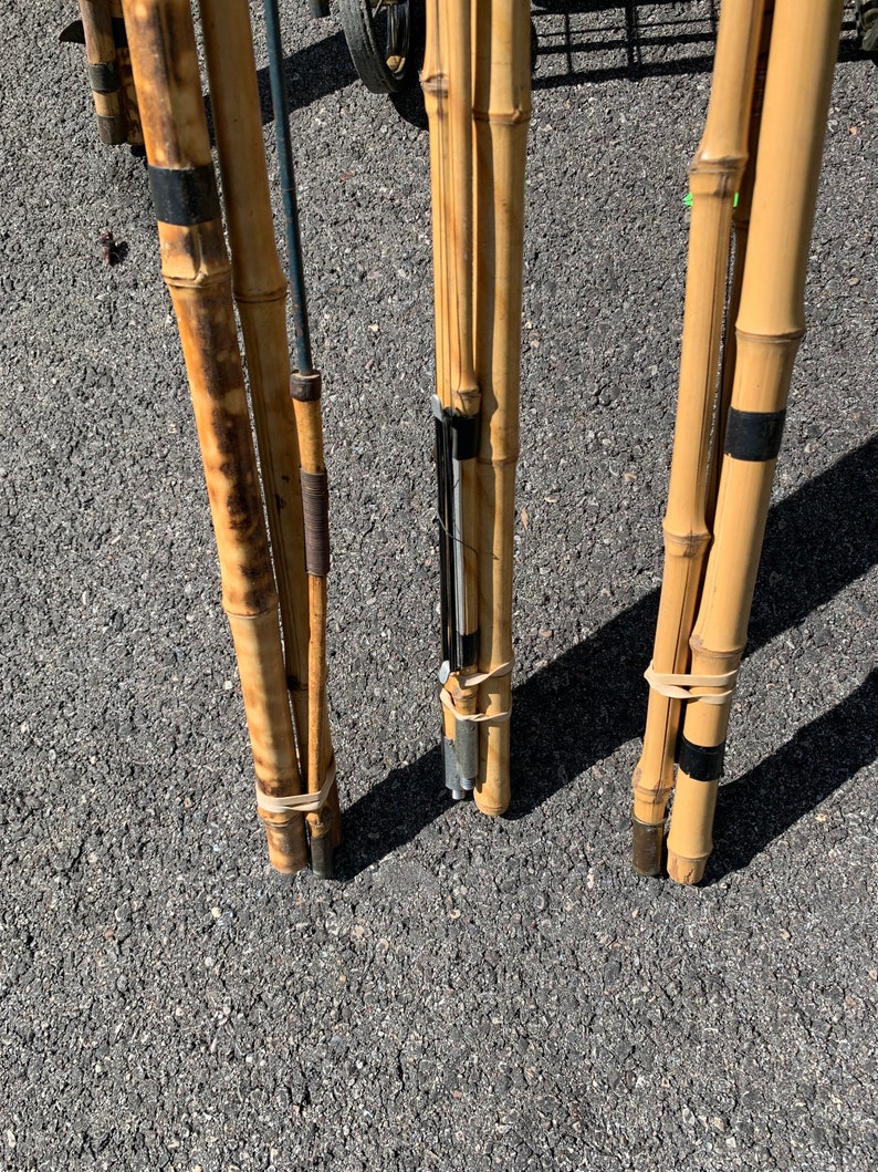 1930's Antique Bamboo Fishing Pole With Bobber and Lure - Etsy