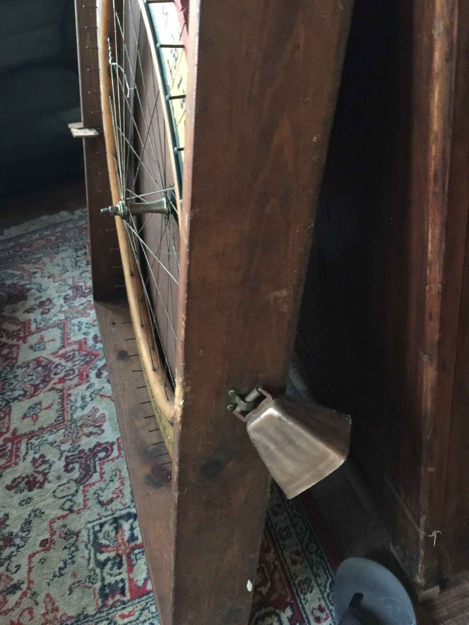 Antique Fair Roulette Game Wheel of Chance Painted Wood Folk Art Wheel ...