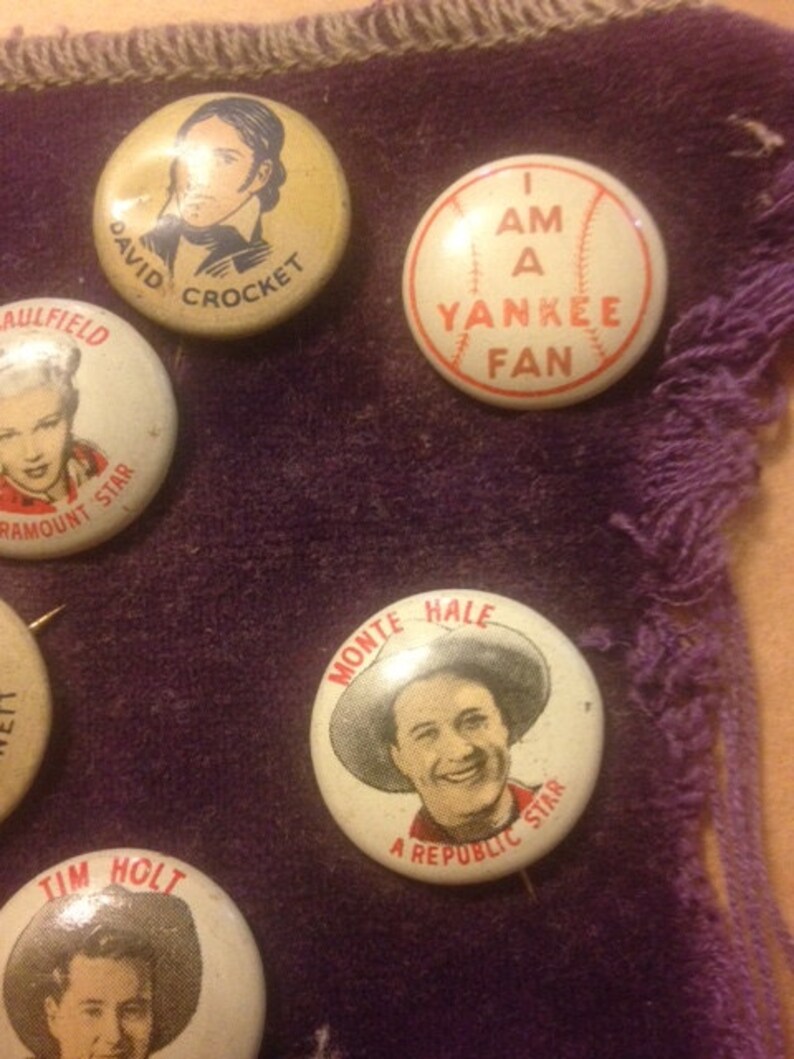 Vintage Cracker Jack Pins Hollywood Movie Stars Pinback Actors - Etsy