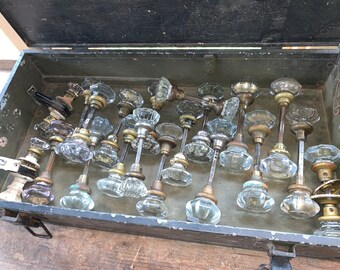 Antique Glass Door Knobs | Etsy