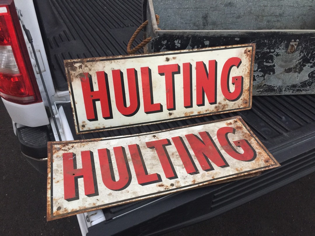 Antique 1930s Hulting Seed Sign, Rare, Measures 24" X 9", Listing is ...