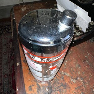 Vintage Extra Large Cocktail Shaker, Glass, Excellant Condition, Approx ...