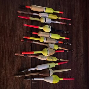 Vintage Set of 12 Fishing Bobbers From the 70s, Great Collection - Etsy