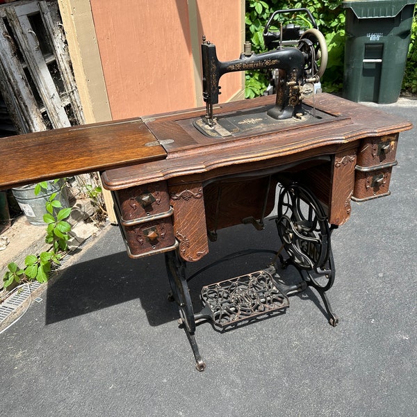 Antique Sewing Machine Table - Etsy