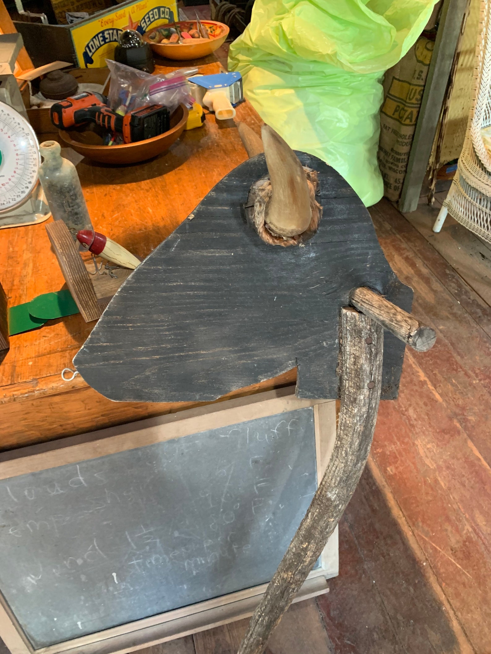 Vintage Children’s Ride M Cowboy Bull Head on Stick, “bull on A Stick ...