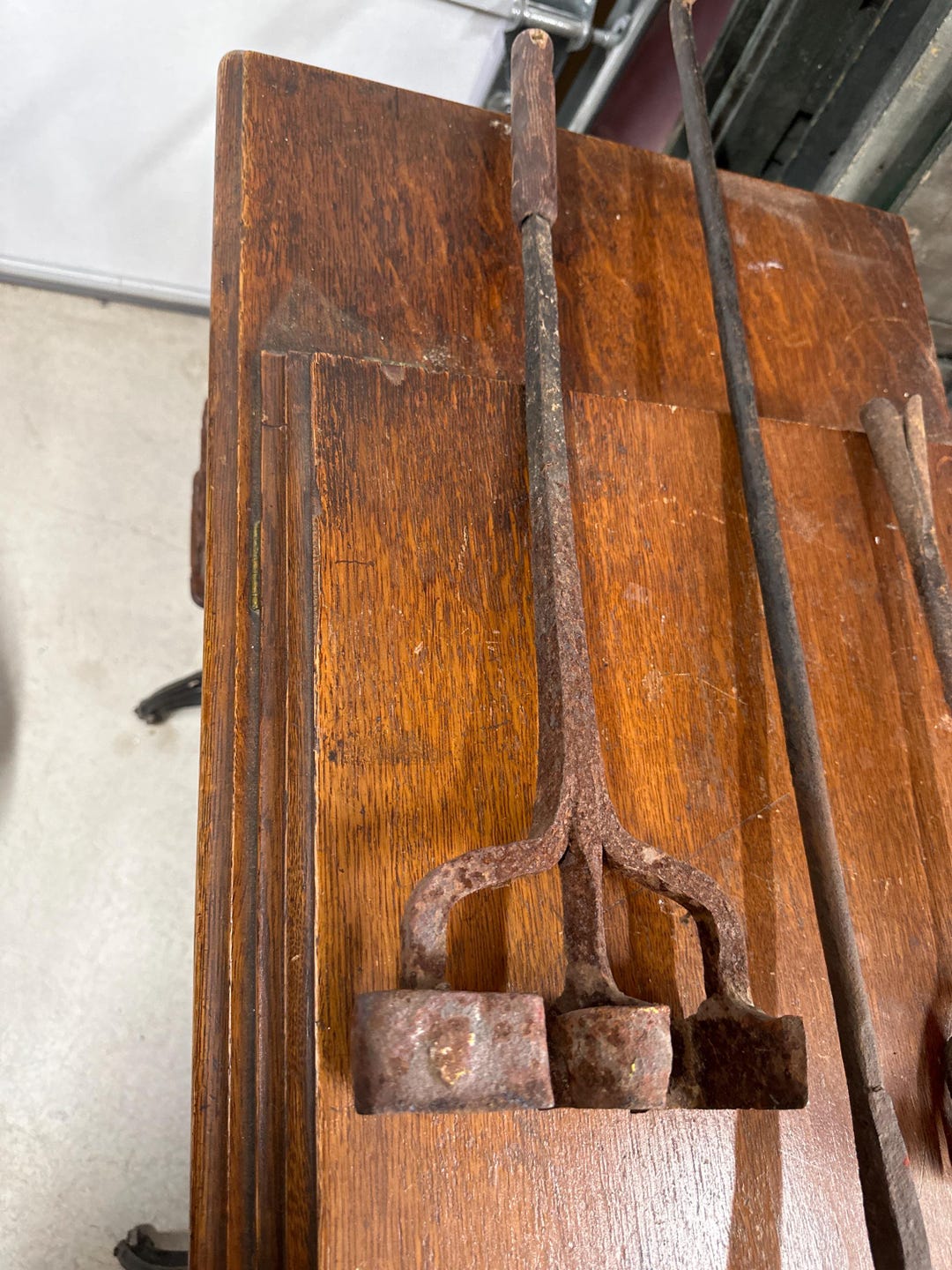 Antique Branding Iron, Letters "lst"? Approx 3” X 6” and Approximately ...