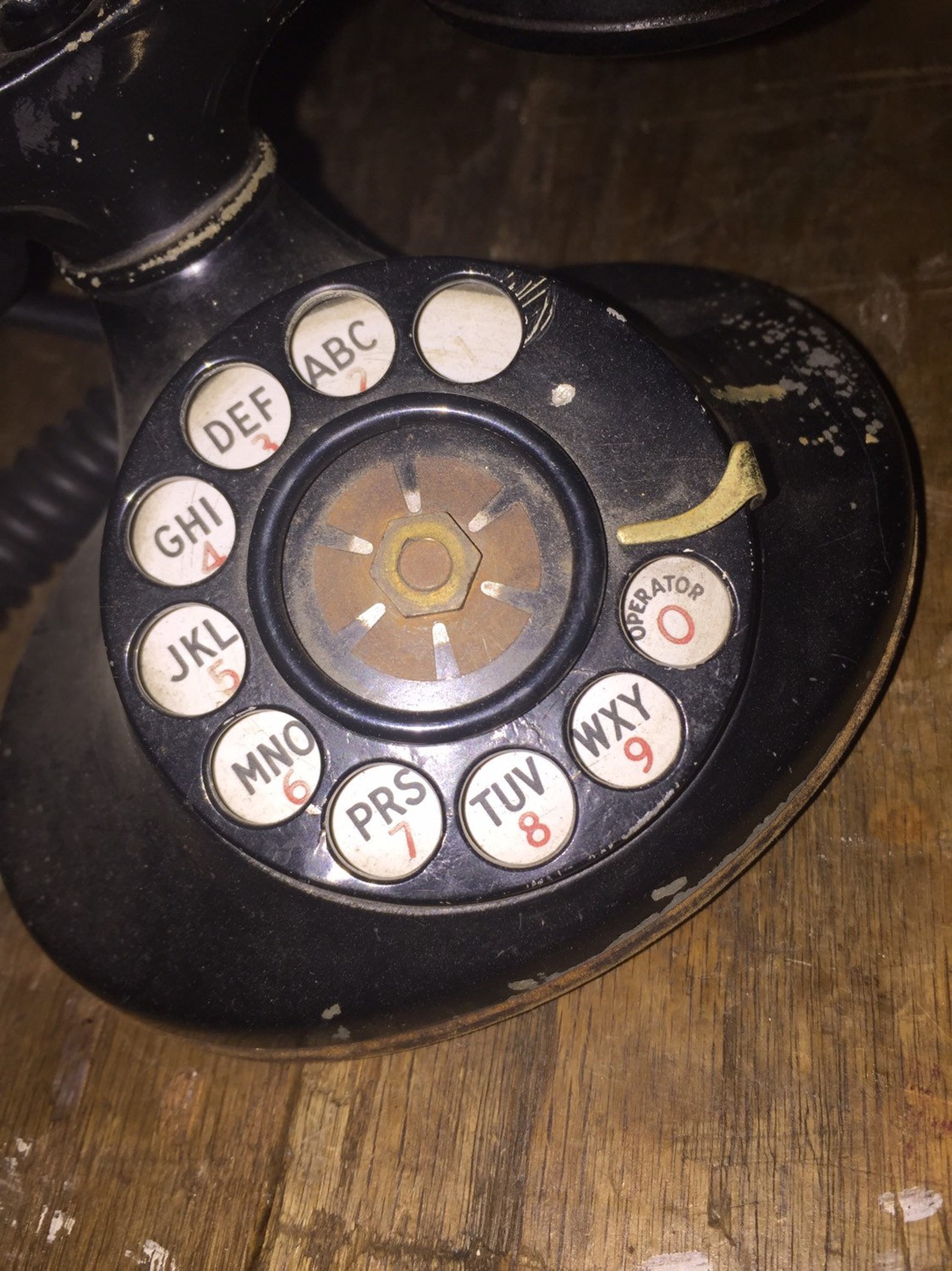 Antique Bakelite Desk Phone | Etsy