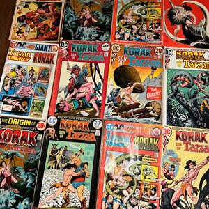 Vintage, Korak, Son of Tarzan Comics Lot of 21 See Pics for Condition ...