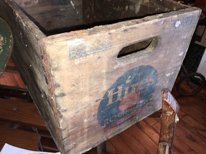 Rare Antique Hires Root Beer Wood Crate Box Made in USA | Etsy