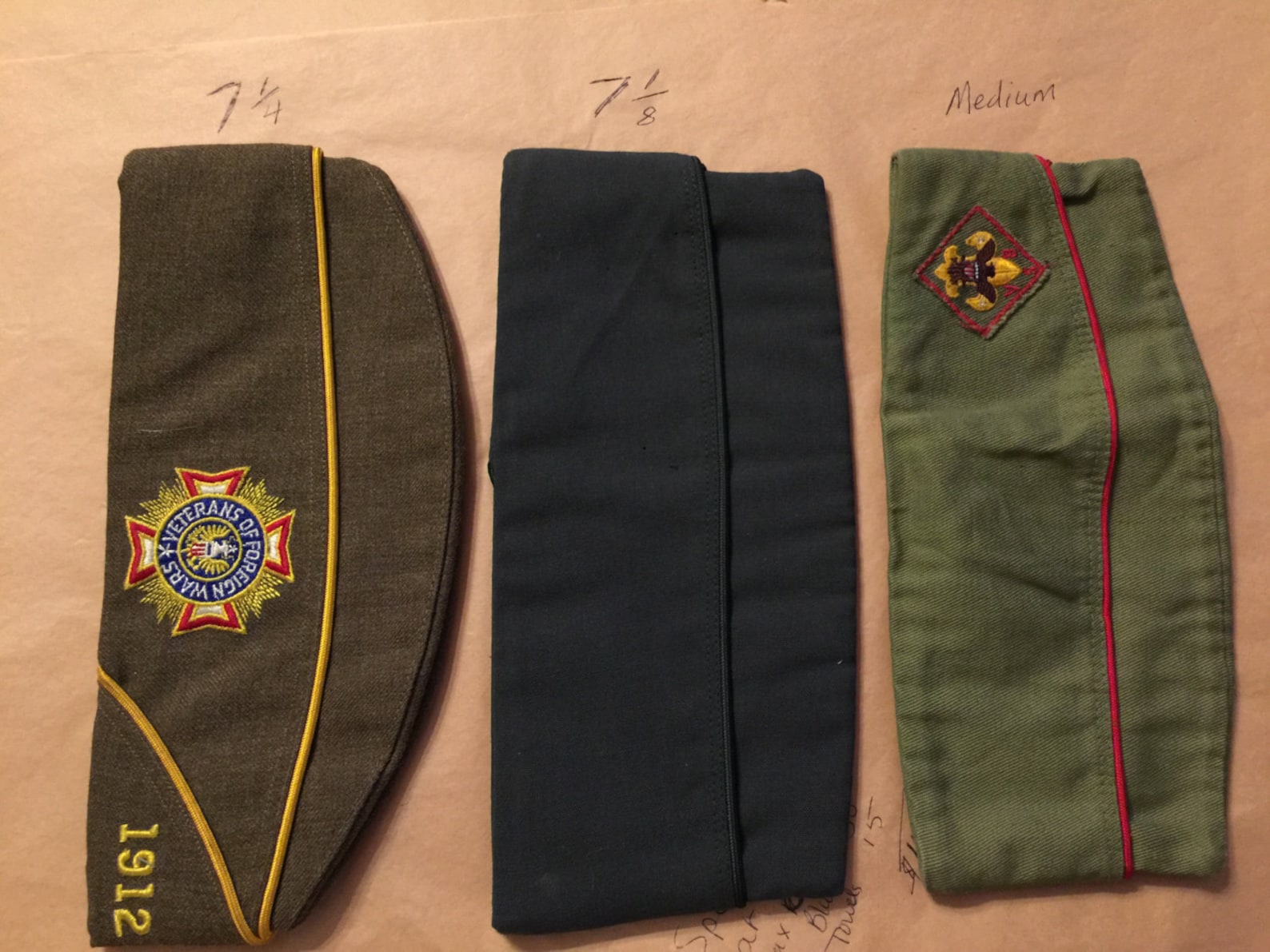 WW2 Military Side Caps Various Types Listing is for Only One - Etsy