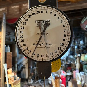 Vintage, Hanson Dairy Scale, Hanging, 60 Lbs Capacity, Chicago ...