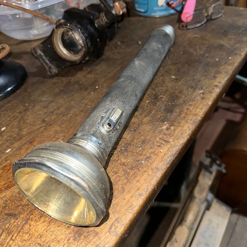 Antique Flashlight - Etsy